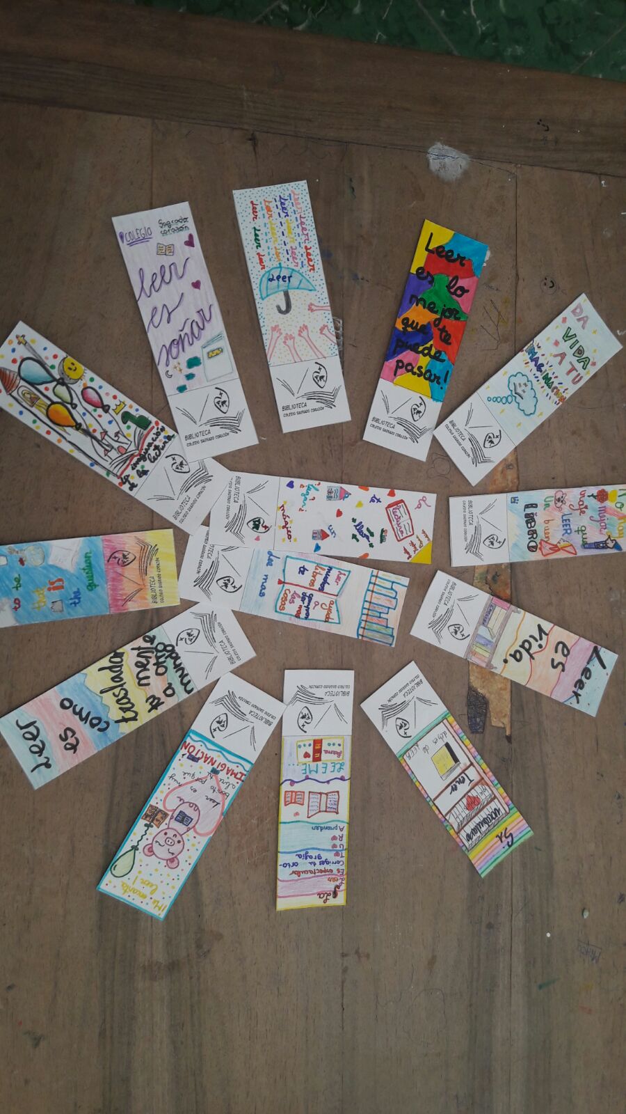 MARCAPÁGINAS GANADOR DEL CONCURSO DÍA DEL LIBRO